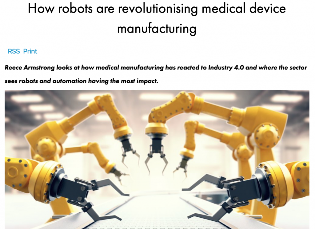 Robots are revolutionizing medical device manufacturing - Futura Automation
